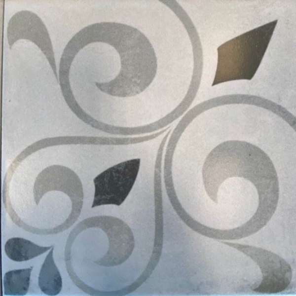 MON 7x7 Decore Leaves Porcelain Pattern Tile - Tile for Less Utah