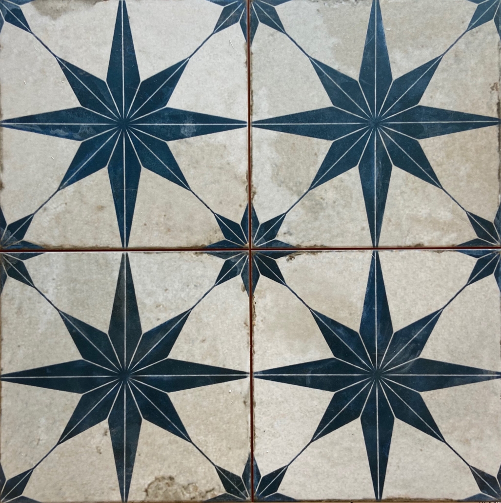 PRD18 FS STARS BLUE 18x18 CERAMIC TILE - Tile for Less Utah