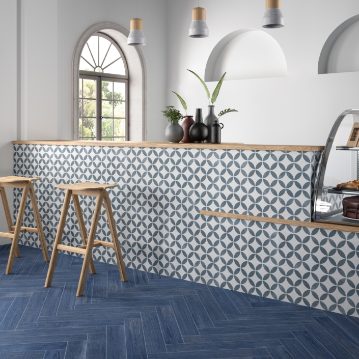 PRD18 FS STARS NERO 18 x 18 CERAMIC TILE - Tile for Less Utah