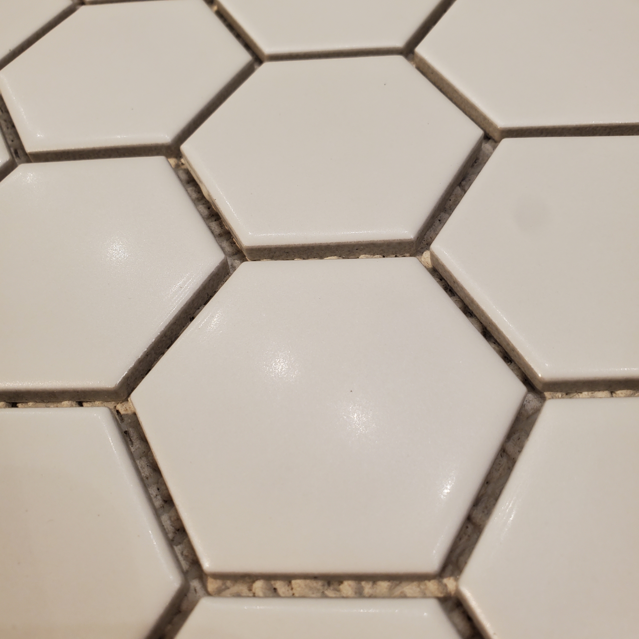 LAU 2x2 White Hexagon Tile Mosaic - Tile for Less Utah