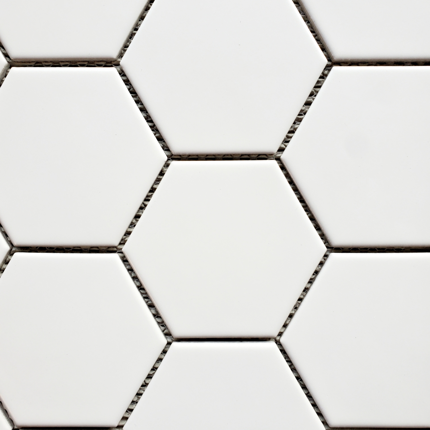 LAU 1"x1" White Hexagon Mosaic Tile - Tile for Less Utah