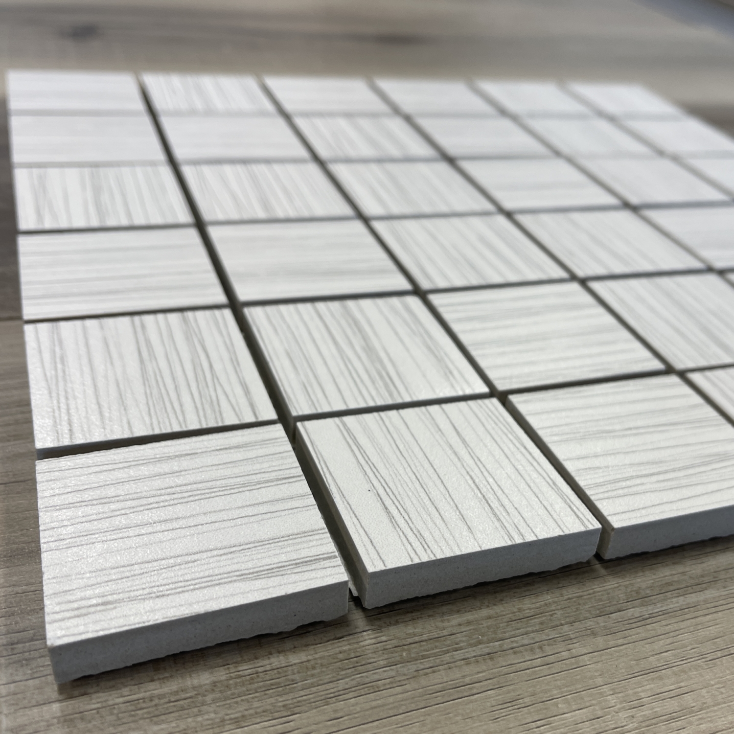 EMS 2x2 Thread White Porcelain Mosaic Tile - Tile for Less Utah