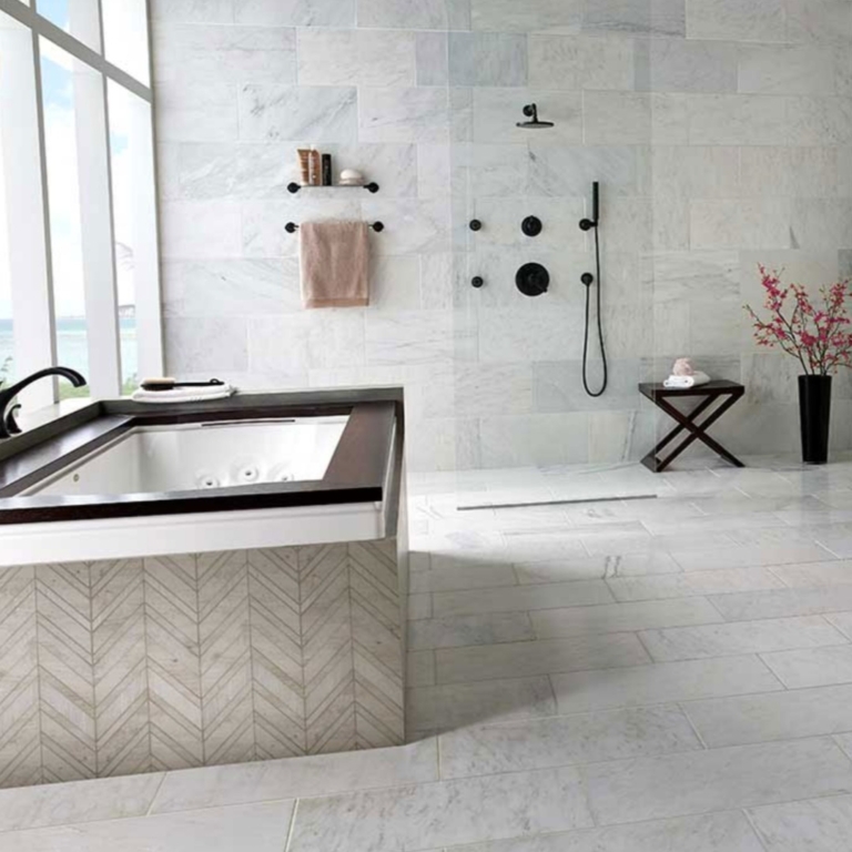 MSI 6X12 Arabescato Carrara Marble Honed - Tile for Less Utah