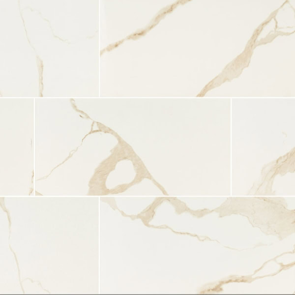 MSI 12X24 Eden Calacatta Polished Porcelain Tile - Tile for Less Utah