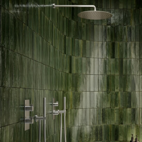 RAG 2x9 Look Verde Glossy Porcelain Tile - Tile for Less Utah
